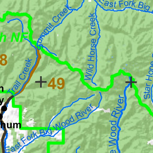 General Season Hunt Areas - Elk - Lemhi Zone Map by Idaho Department of ...