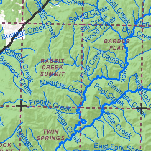 General Season Hunt Areas - Elk - Portion of Unit 39 Map by Idaho ...