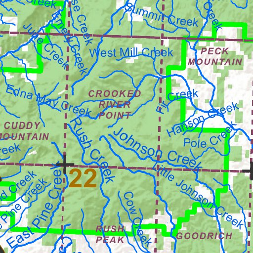 General Season Hunt Areas - Elk - Units 23 and 24 Map by Idaho ...