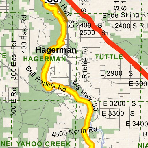 General Season Hunt Areas - Lion - Unit 46 Map by Idaho Department of ...