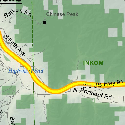 General Season Hunt Areas - Lion - Unit 71 Map by Idaho Department of ...