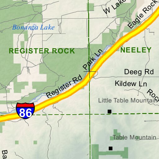 General Season Hunt Areas - Wolf - Unit 56 Map by Idaho Department of ...