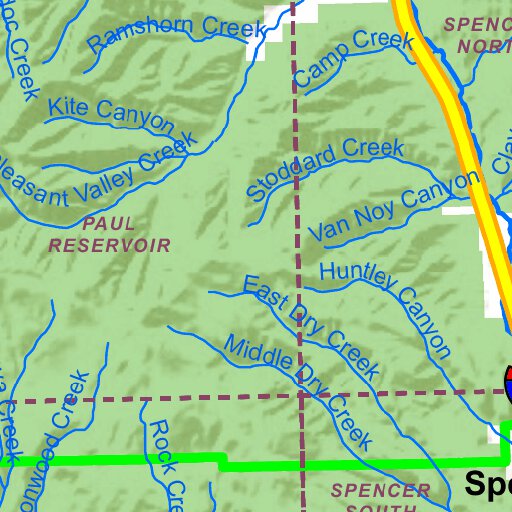 General Season Hunt Areas - Wolf - Unit 59 Map by Idaho Department of ...