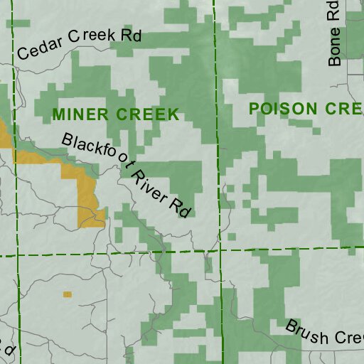 General Season Hunt Areas - Wolf - Unit 69 Map by Idaho Department of ...