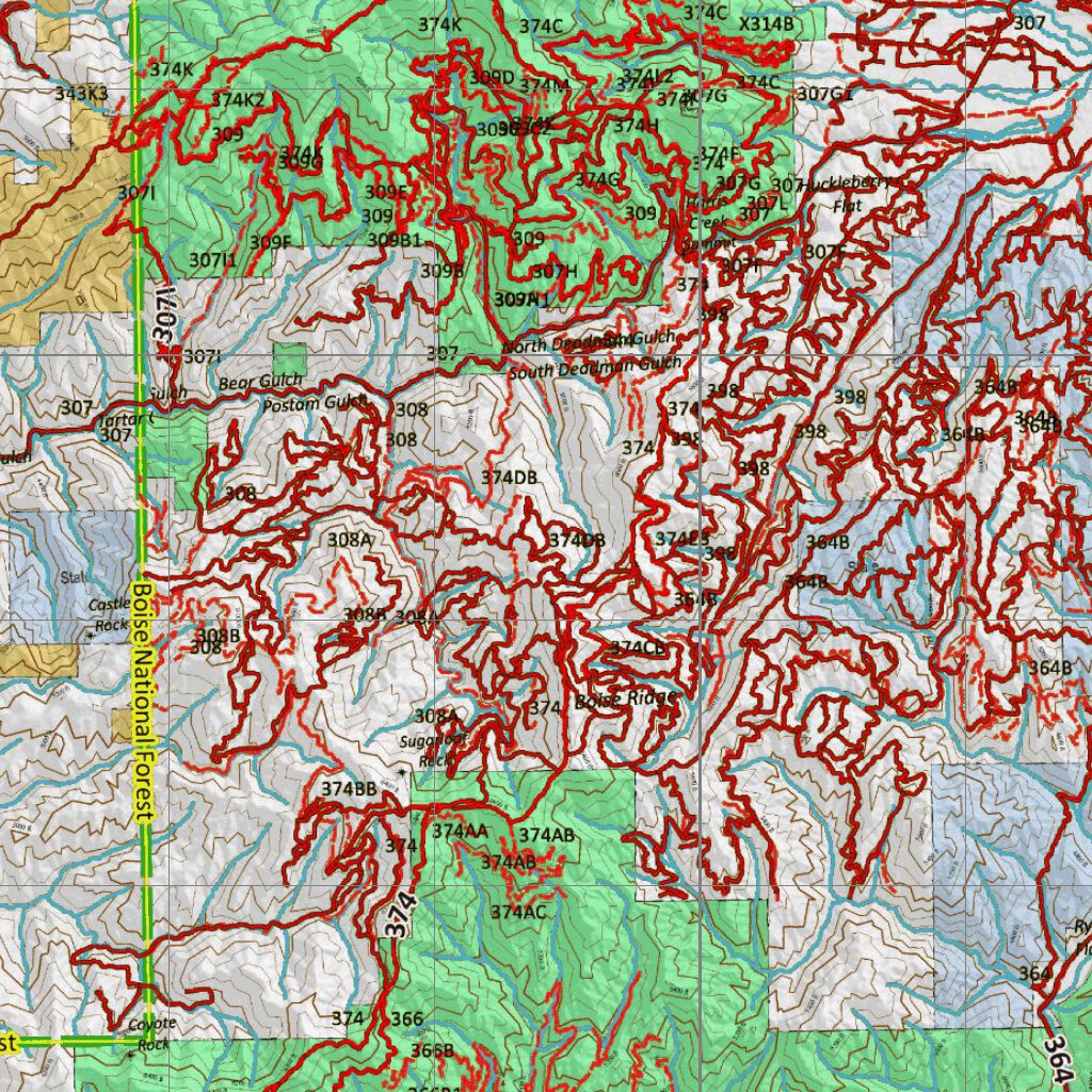 Idaho Controlled Antelope Unit 32(1) Land Ownership Map (32-1 ) by ...