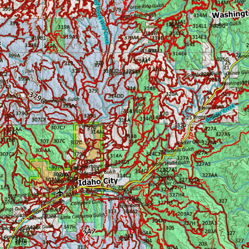 Idaho Controlled Antelope Unit 39 Land Ownership Map (39) by Idaho ...
