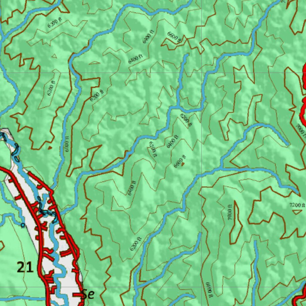 Idaho Controlled Elk Unit 19A Land Ownership Map by Idaho HuntData LLC ...