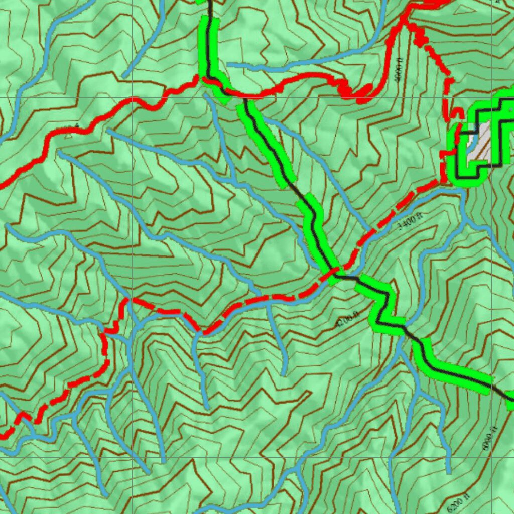Idaho Controlled Elk Unit 19A Land Ownership Map by Idaho HuntData LLC ...