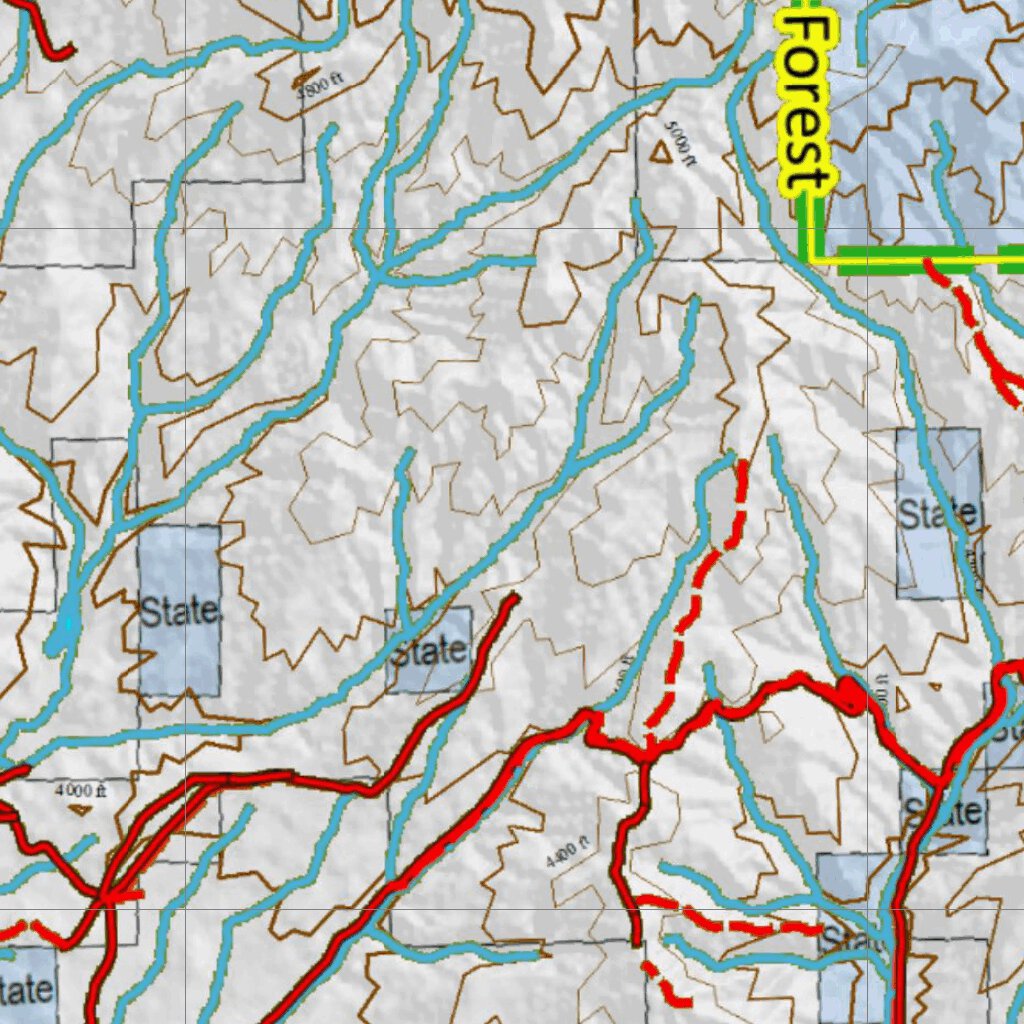 Idaho Controlled Elk Unit 39(3) Land Ownership Map (39-3) by Idaho ...