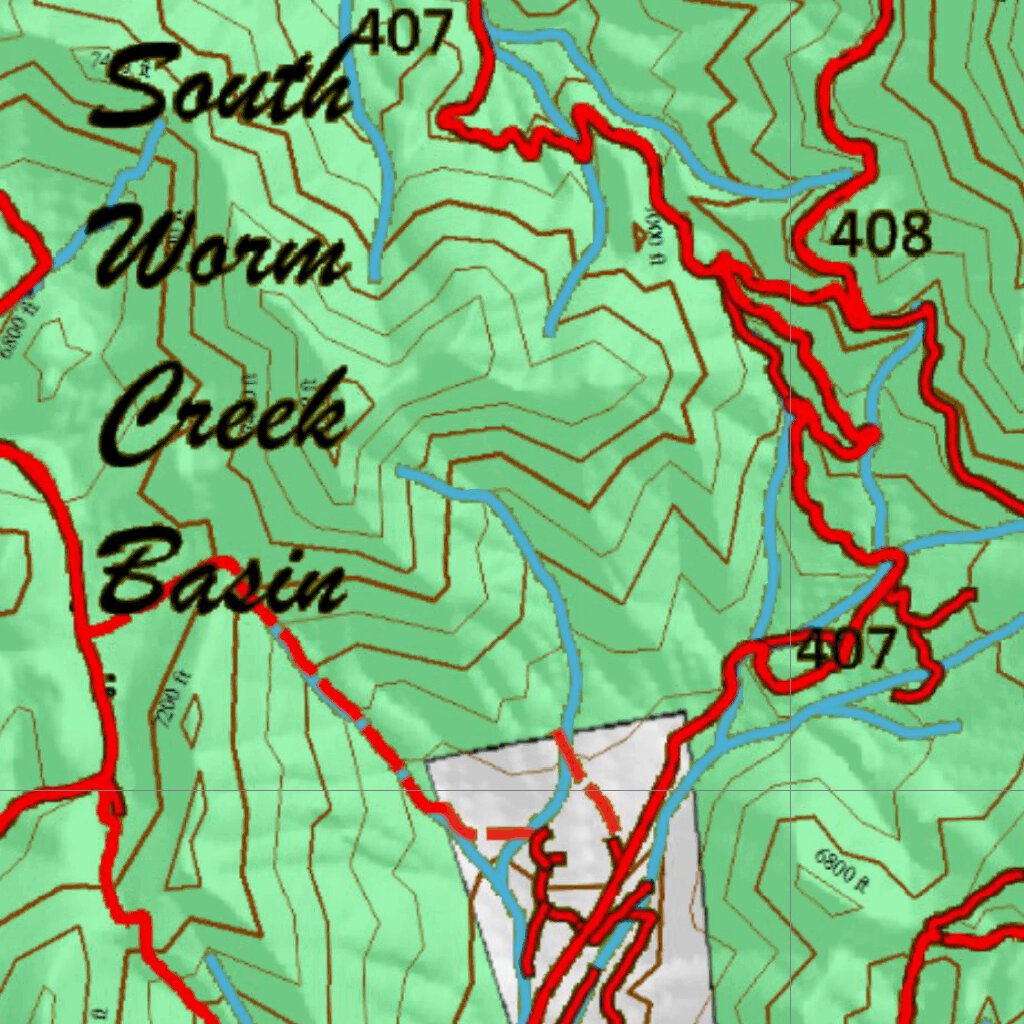Idaho Controlled Moose Unit 77 Land Ownership Map by Idaho HuntData LLC ...