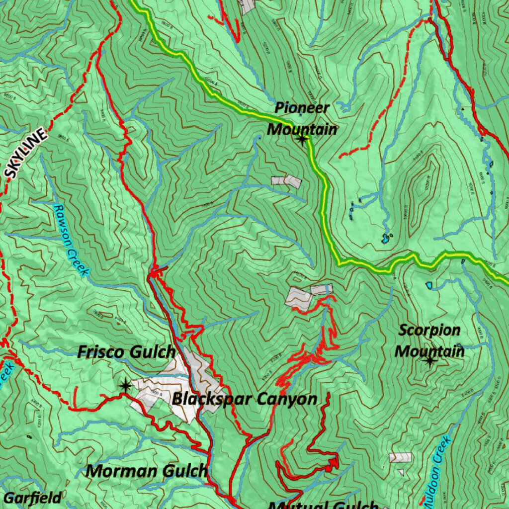 Idaho Controlled Mountain Goat Unit 50 Land Ownership Map by Idaho ...