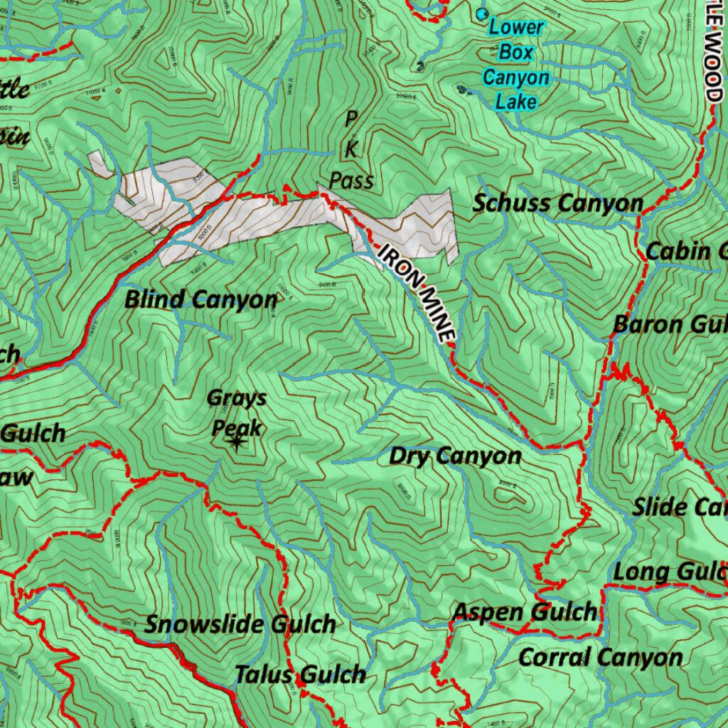 Idaho Controlled Mountain Goat Unit 50 Land Ownership Map by Idaho ...