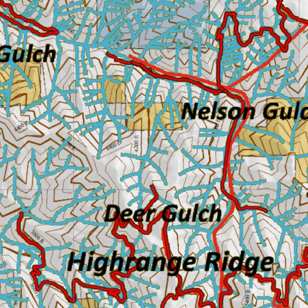 Idaho Controlled Mule Deer Unit 13 Land Ownership Map by Idaho HuntData ...