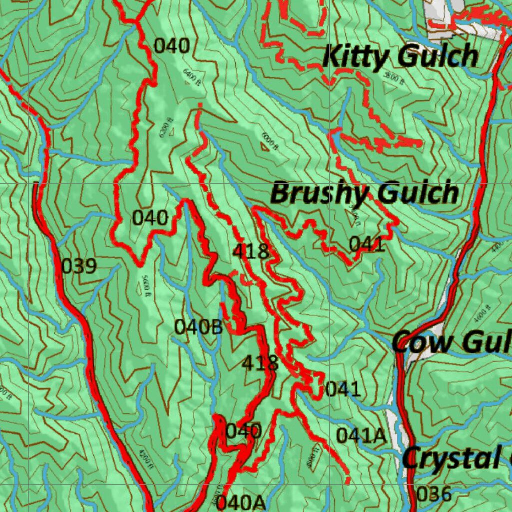 Idaho Controlled Mule Deer Unit 21 Land Ownership Map by Idaho HuntData ...