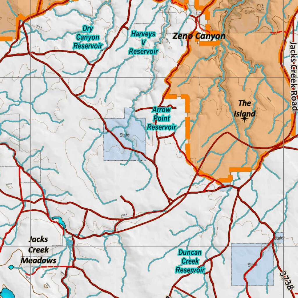 Idaho Controlled Mule Deer Unit 41 Land Ownership Map by Idaho HuntData ...