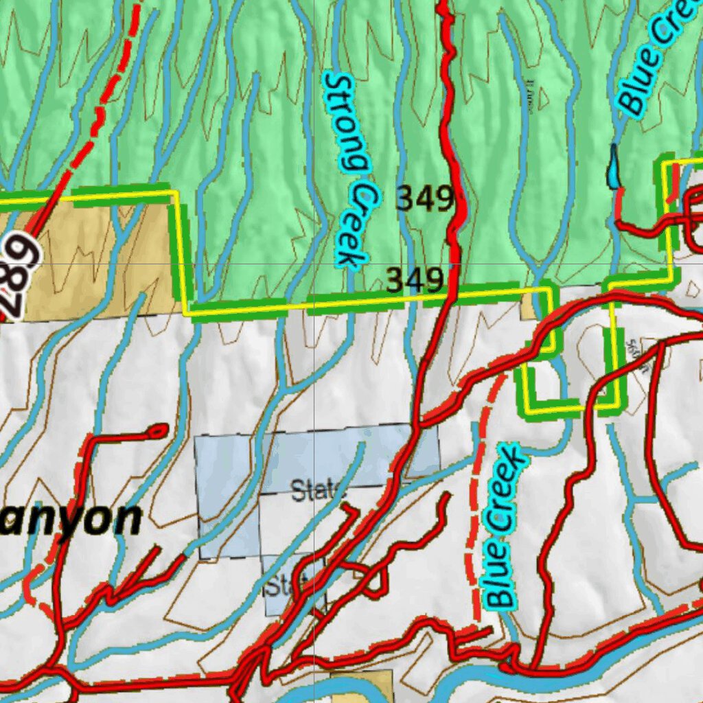 Idaho Controlled Mule Deer Unit 62 Land Ownership Map by Idaho HuntData ...