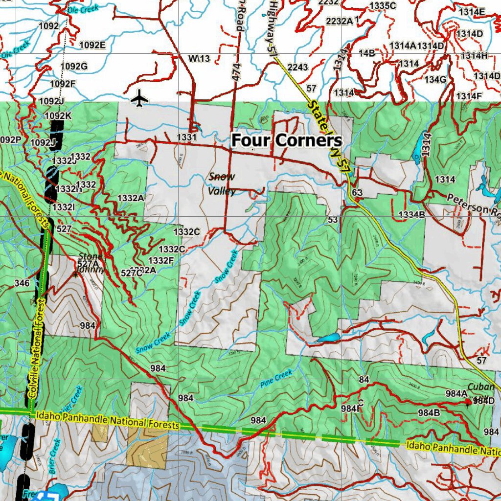 Idaho General Unit 1 Land Ownership Map by Idaho HuntData LLC | Avenza Maps