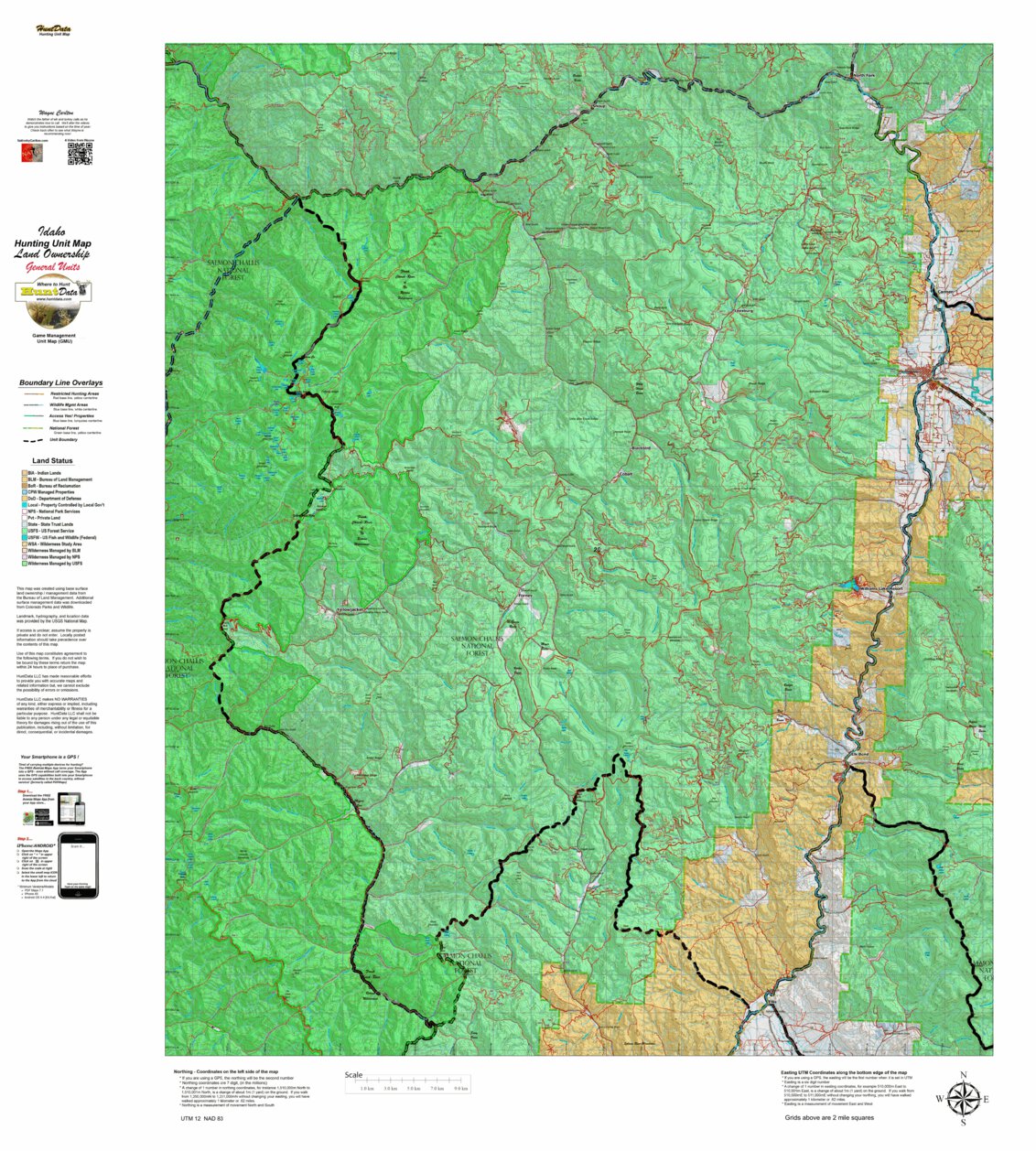 Idaho General Unit 28 Land Ownership Map by Idaho HuntData LLC | Avenza ...