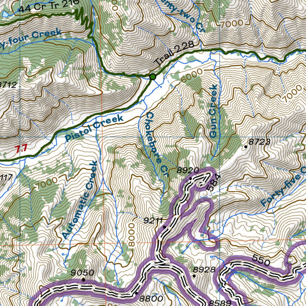 Frank Church-River of No Return Wilderness Southwest Quadrant Map by ...