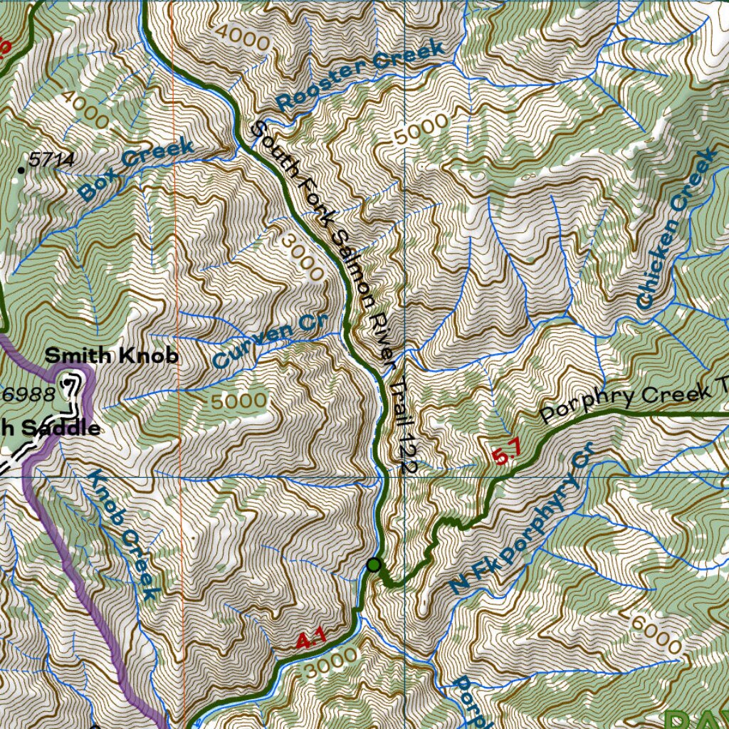 Frank Church-River of No Return Wilderness Northwest Quadrant Map by ...