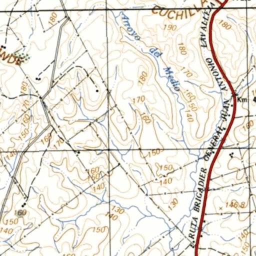 Buena Vista (D14) Map by Instituto Geografico Militar de Uruguay ...