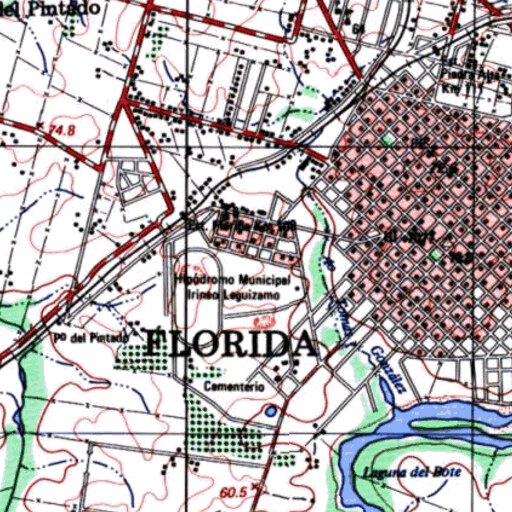 Florida (K25) Map by Instituto Geografico Militar de Uruguay | Avenza Maps
