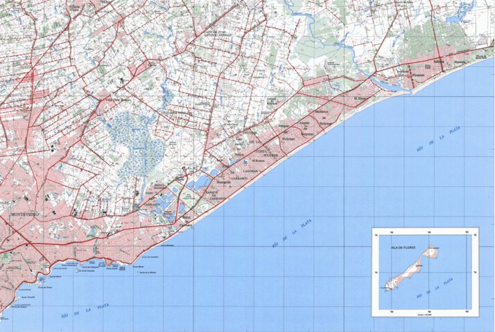La Unión (J29) Map by Instituto Geografico Militar de Uruguay | Avenza Maps