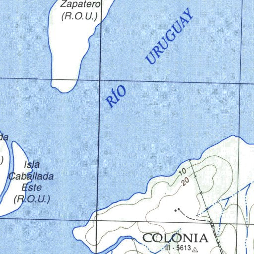Nuevo Berlín (P19) Map by Instituto Geografico Militar de Uruguay ...