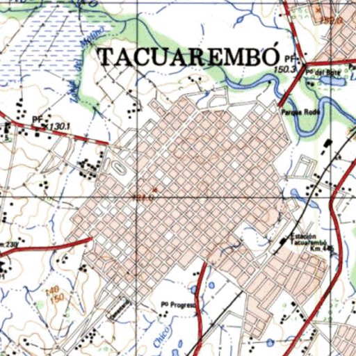 Tacuarembó (J12) Map by Instituto Geografico Militar de Uruguay ...