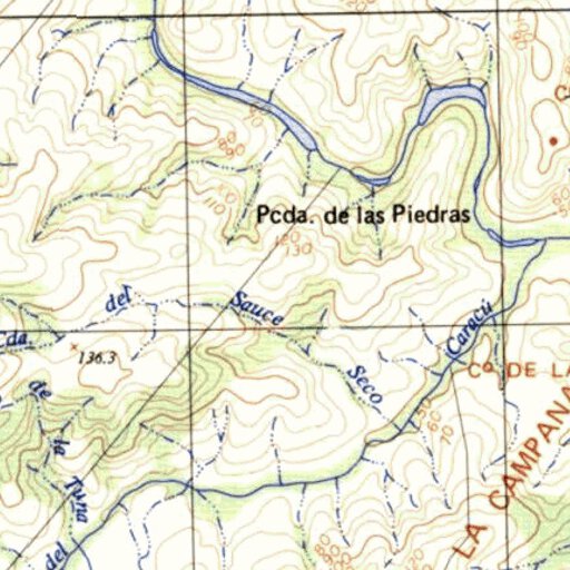 Tacuarí (D16) Map by Instituto Geografico Militar de Uruguay | Avenza Maps