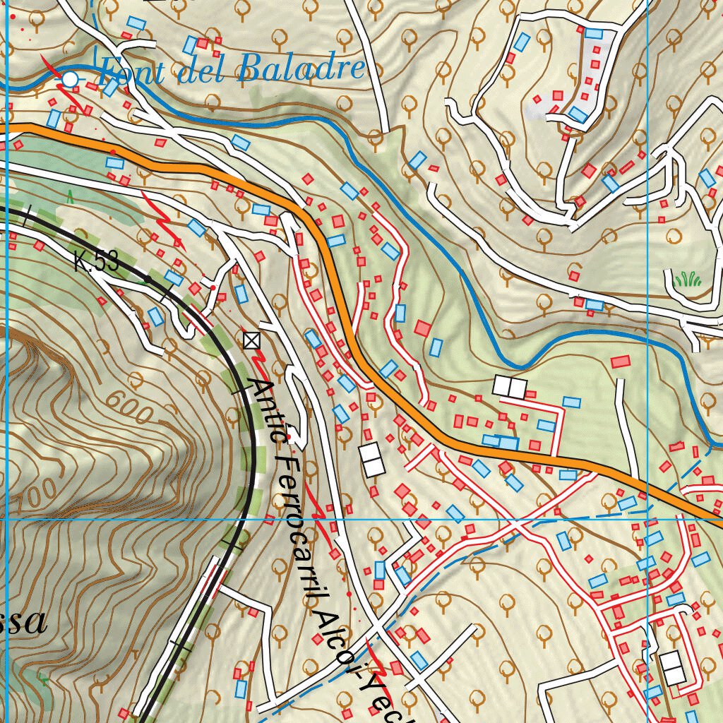 Muro de Alcoy (0821-1) Map by Instituto Geografico Nacional de Espana ...