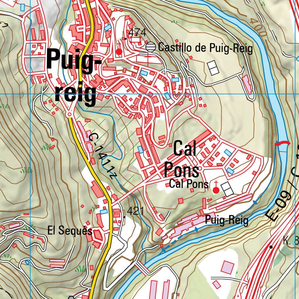 Puig-reig (0331-1) Map by Instituto Geografico Nacional de Espana ...