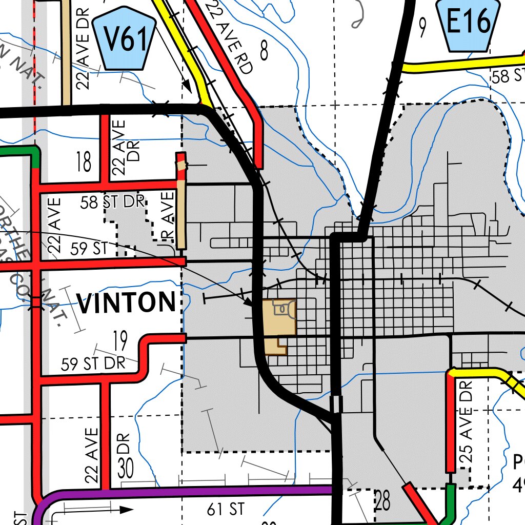Benton County, Iowa Map by Iowa Department of Transportation | Avenza Maps
