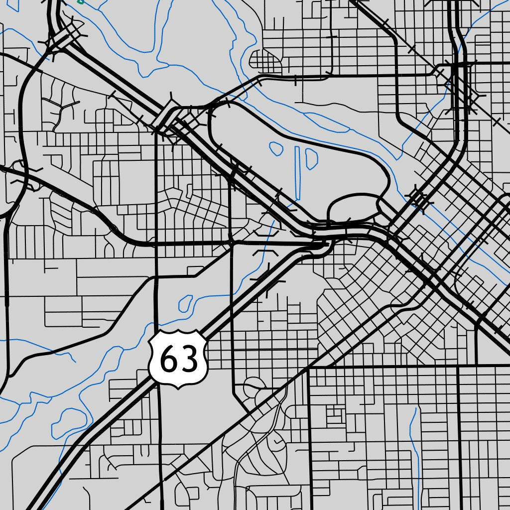 Black Hawk County, Iowa Map by Iowa Department of Transportation ...