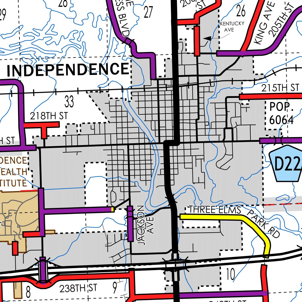 Buchanan County, Iowa Map by Iowa Department of Transportation | Avenza ...