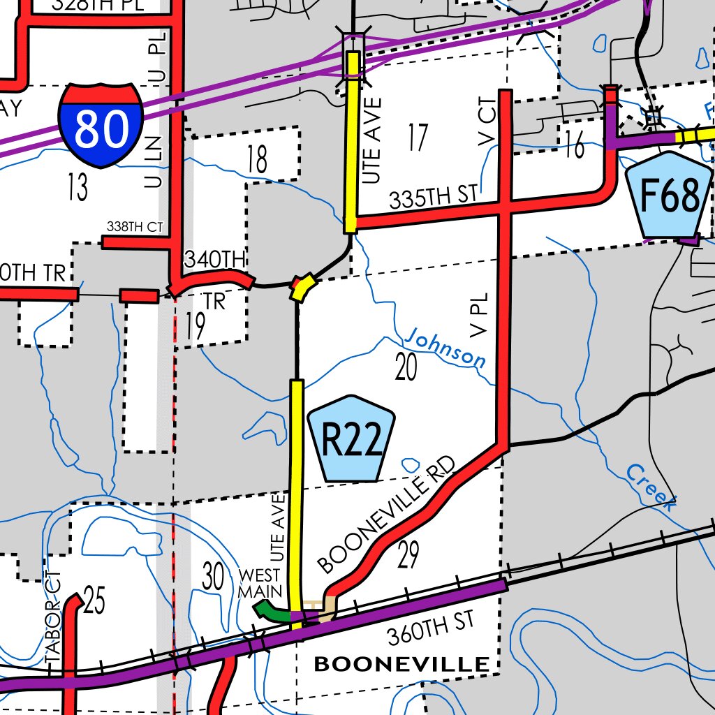 Dallas County, Iowa Map by Iowa Department of Transportation | Avenza Maps