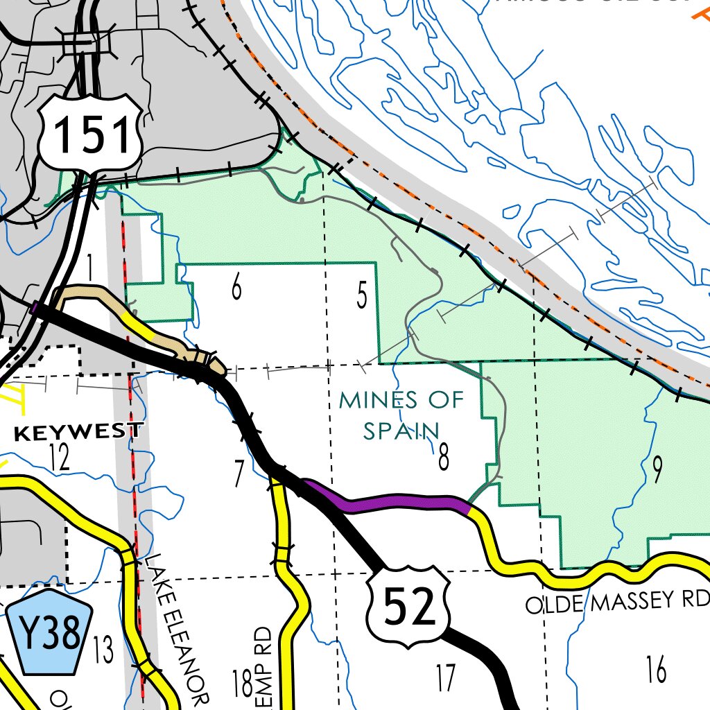 Dubuque County, Iowa Map by Iowa Department of Transportation | Avenza Maps