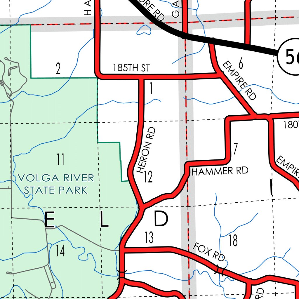Fayette County, Iowa Map by Iowa Department of Transportation | Avenza Maps