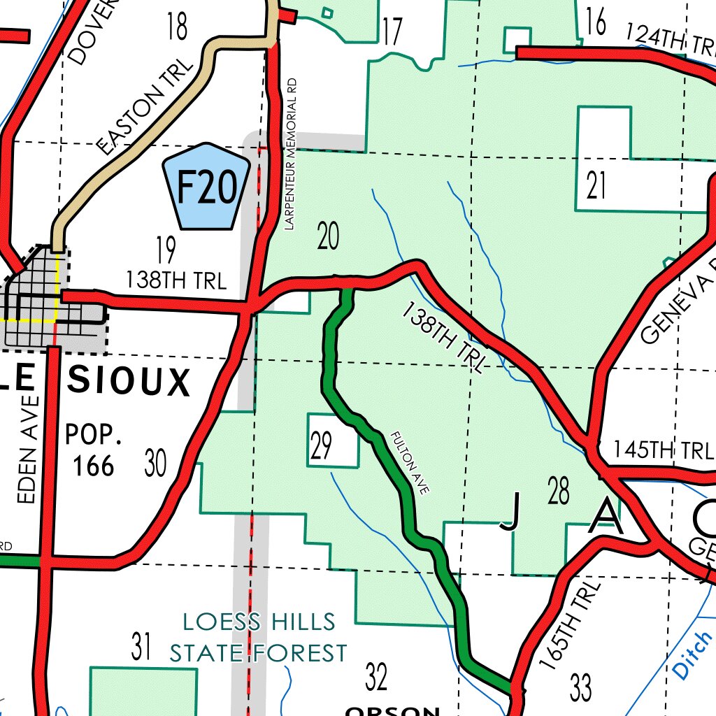 Harrison County, Iowa Map by Iowa Department of Transportation | Avenza ...