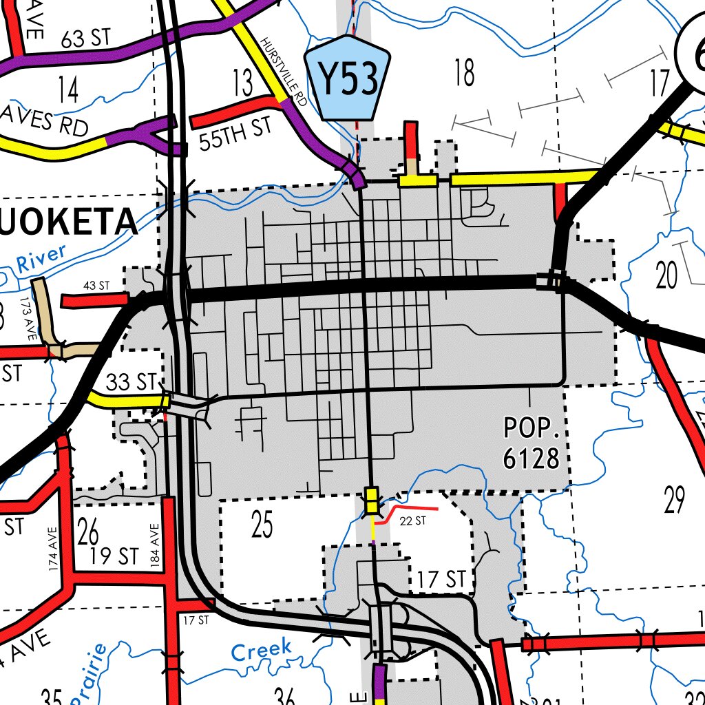 Jackson County, Iowa Map by Iowa Department of Transportation | Avenza Maps