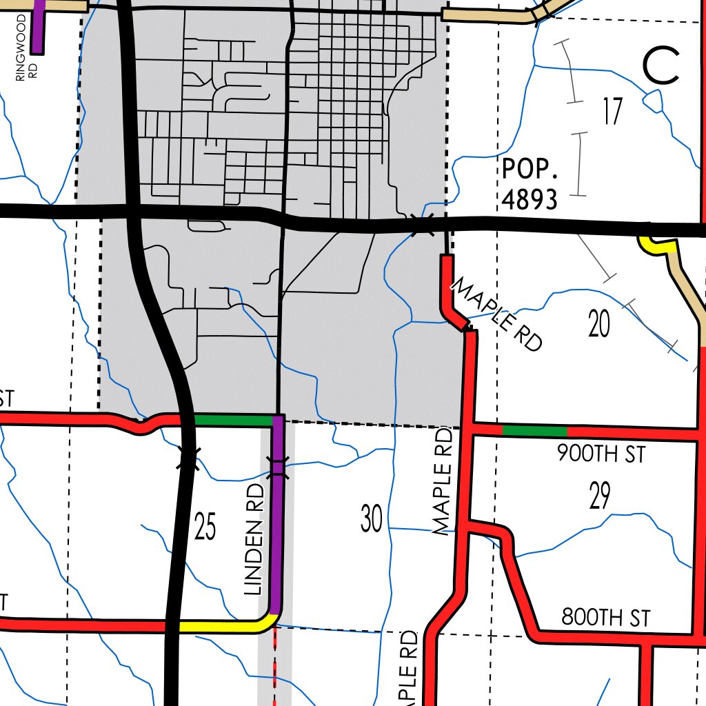 Shelby County, Iowa Map by Iowa Department of Transportation | Avenza Maps