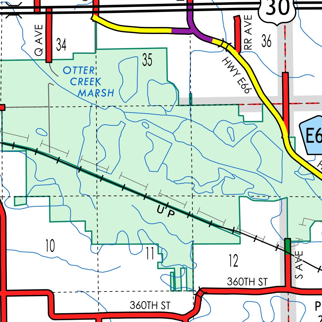 Tama County, Iowa Map by Iowa Department of Transportation | Avenza Maps