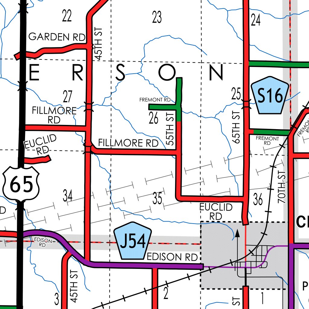 Wayne County, Iowa Map by Iowa Department of Transportation | Avenza Maps