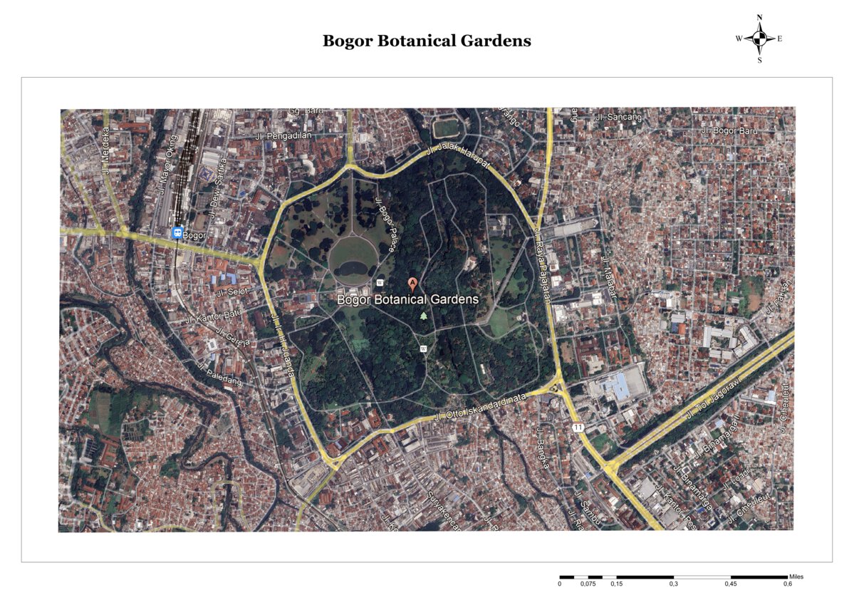 Bogor Botanical Gardens Offline Maps Map by IPB University | Avenza Maps