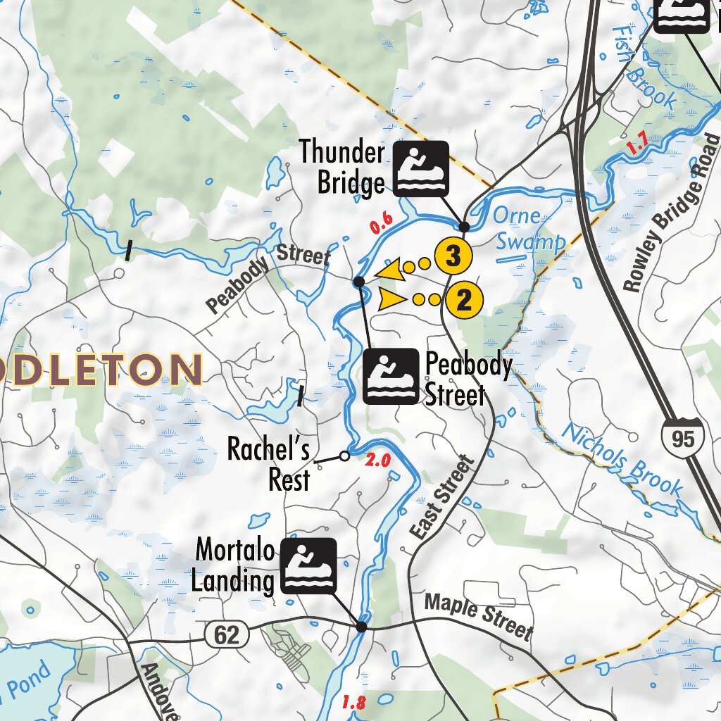 Ipswich River Water Trail Map by Ipswich River Watershed Association ...