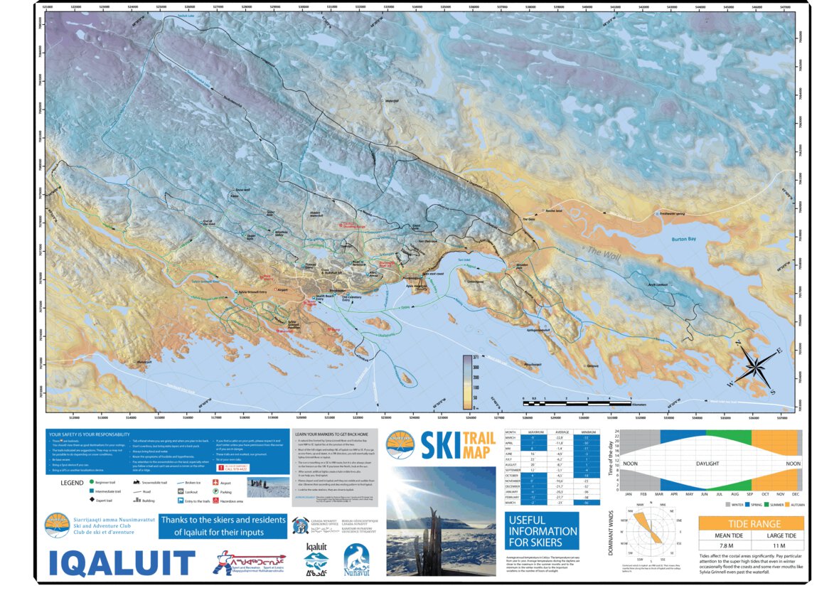 Iqaluit Aniirajak Ski Trail Map by Iqaluit Aniirajak Ski Club | Avenza Maps