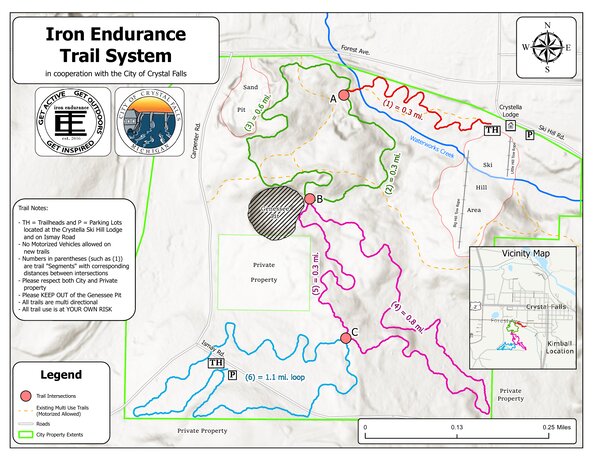 Iron Endurance Trail System Map by Iron Endurance | Avenza Maps