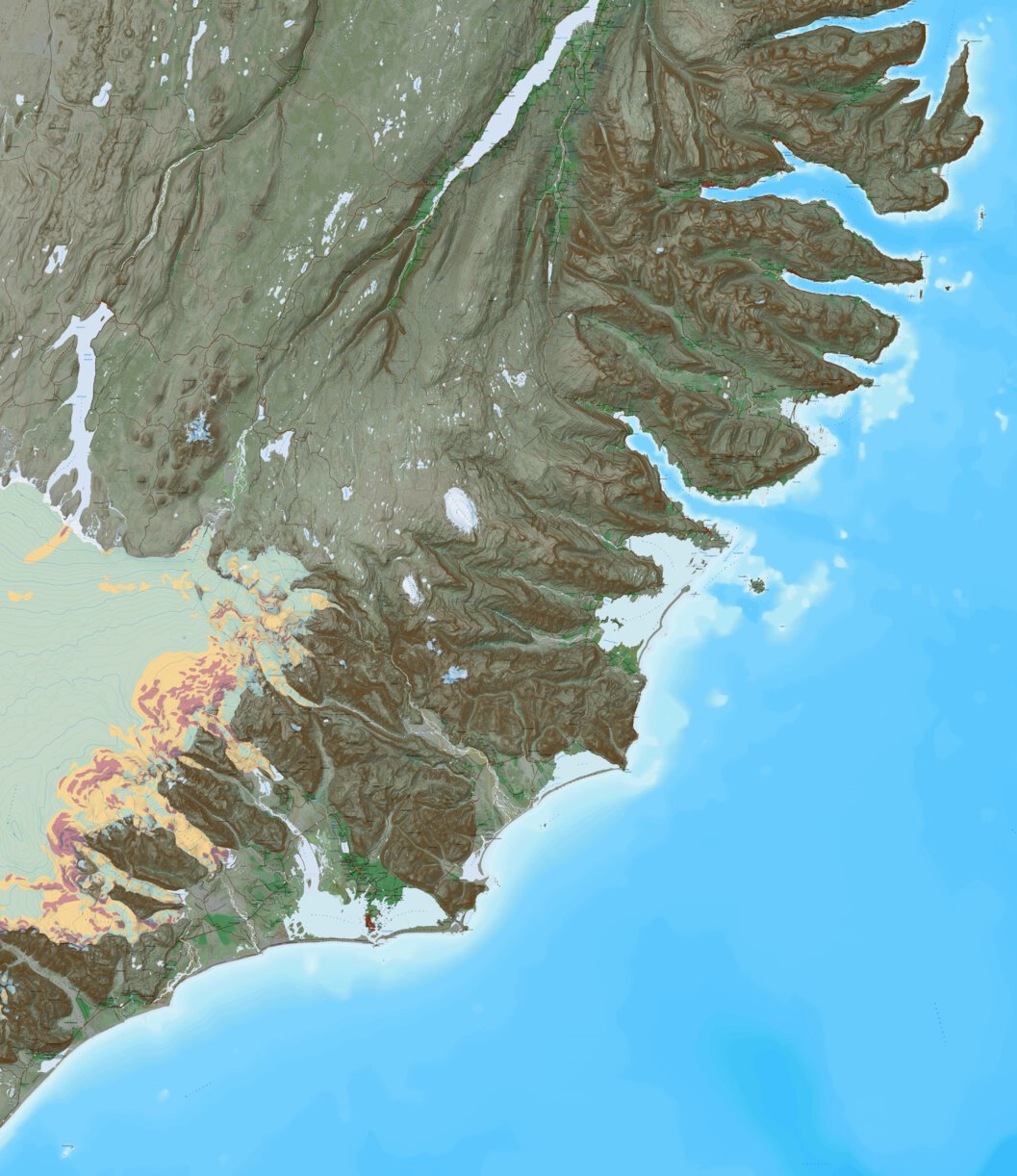 Ískort 2024 - 1:100.000 - Austfirðir Map by Iskort.is | Avenza Maps