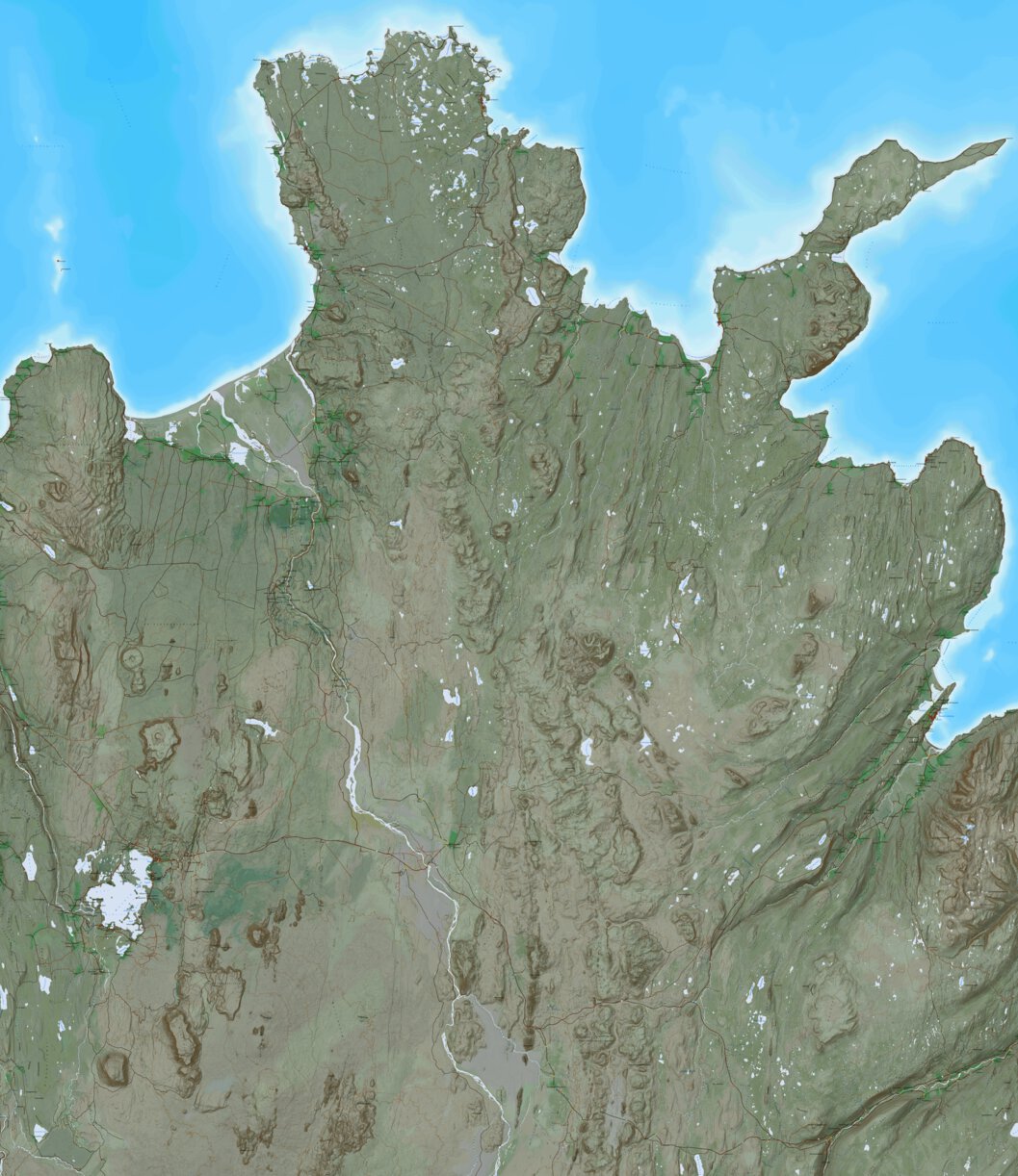 Ískort 2024 - 1:100.000 - Mývatn Map by Iskort.is | Avenza Maps