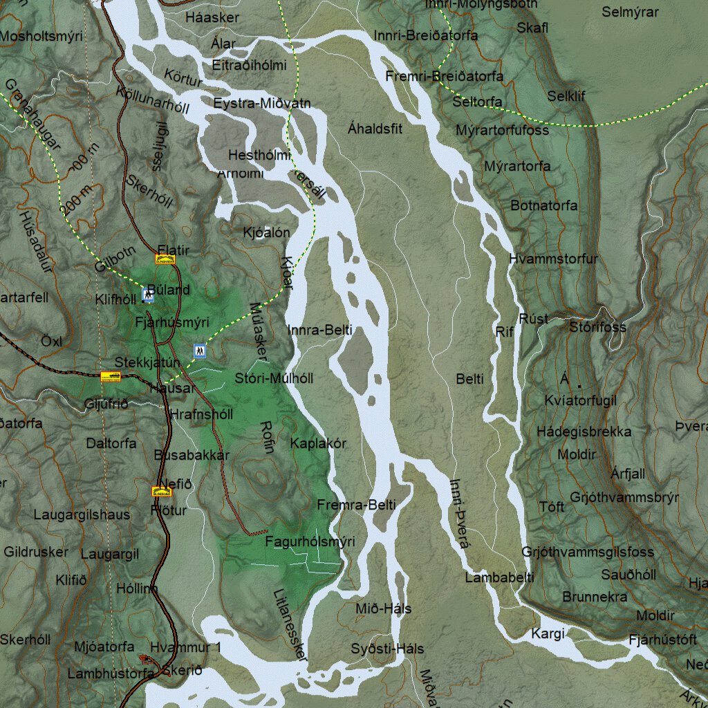 Ískort 2024 - 1:50.000 - Kirkjubæjarklaustur Map by Iskort.is | Avenza Maps
